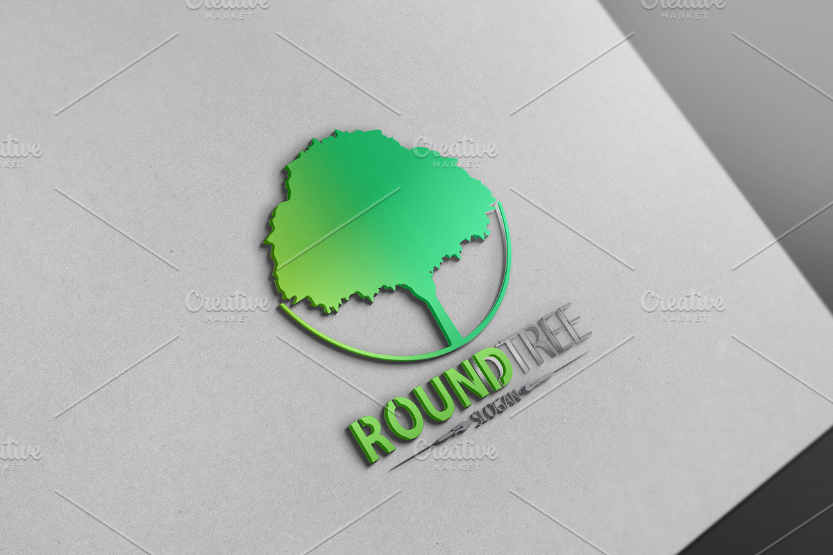 Round Tree Logo-vector logo, a Branding & Logo Template by Josuf Media