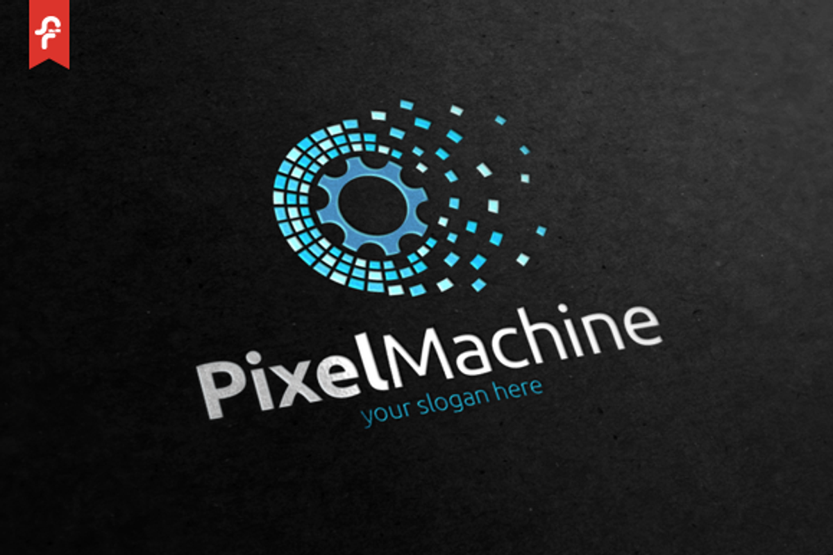 Pixel Machine Logo, a Branding & Logo Template by ft.studio