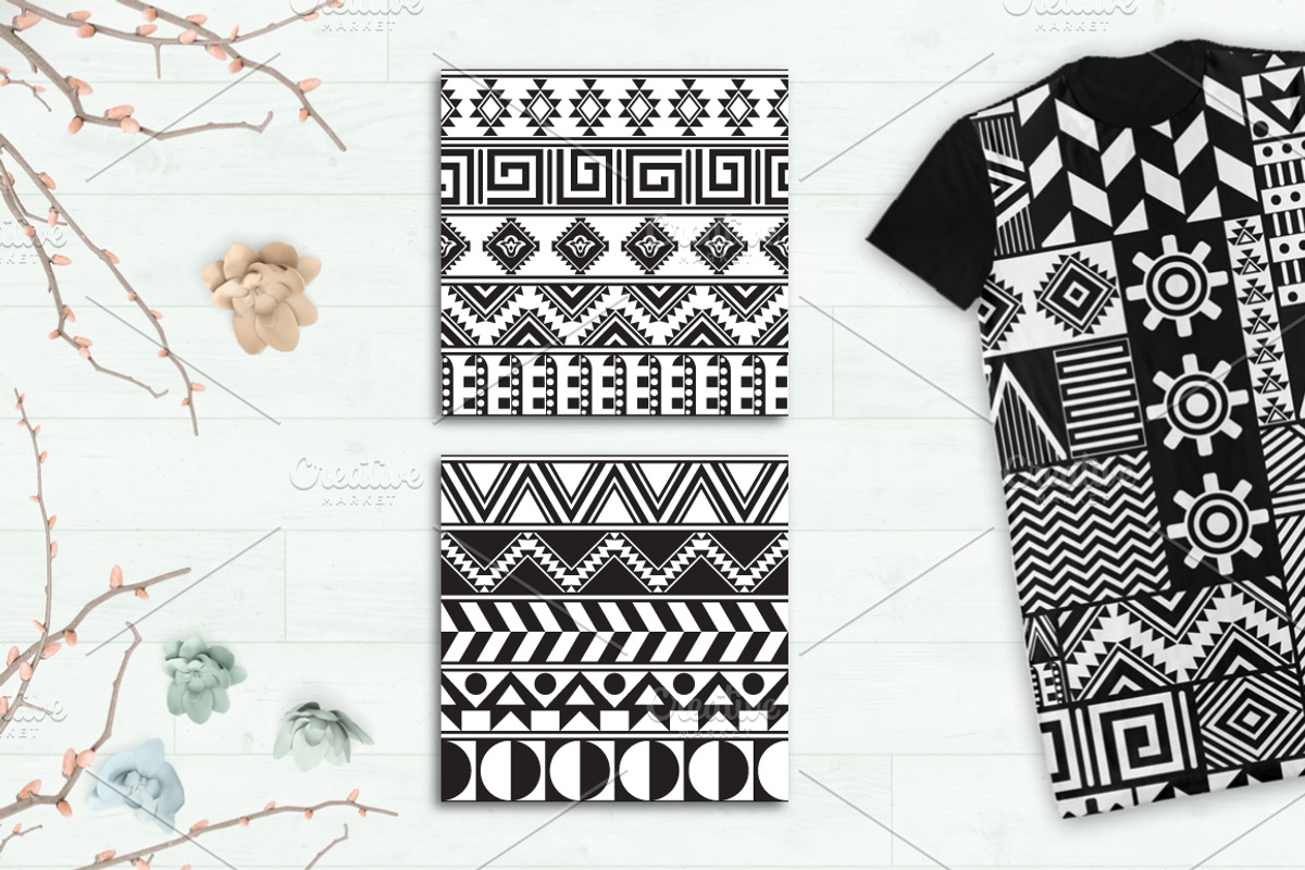10 Ethnic Seamless Patterns, a Pattern Graphic by Dasha_D | Creative Market