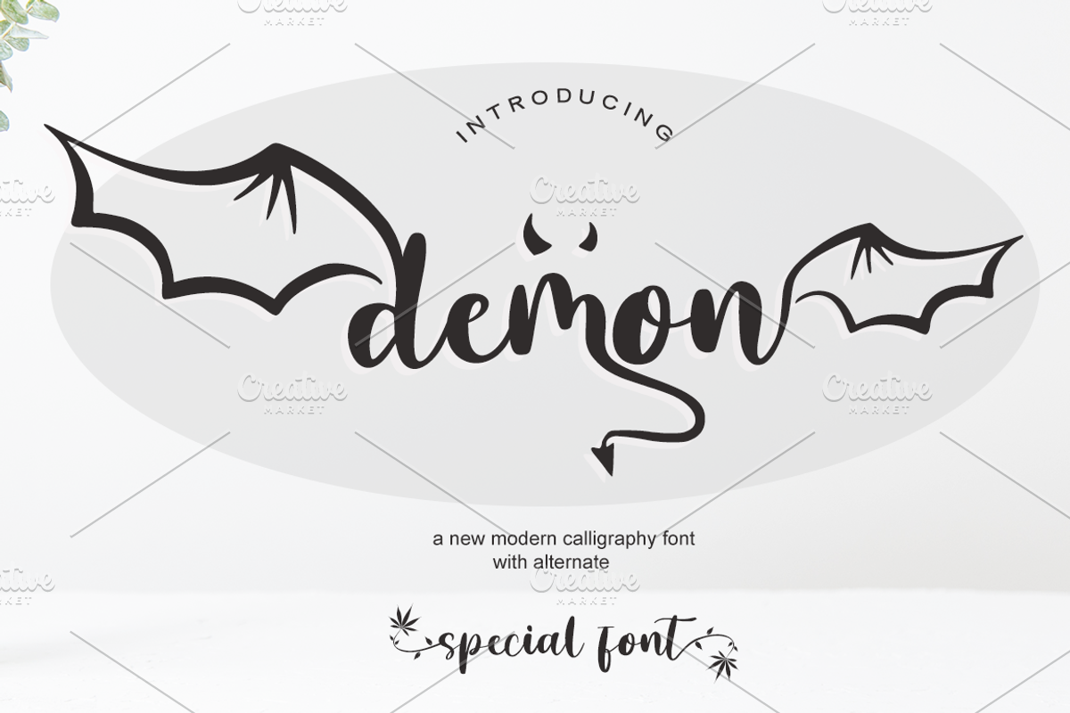 Demon, a Handwritten Font by cocodesign