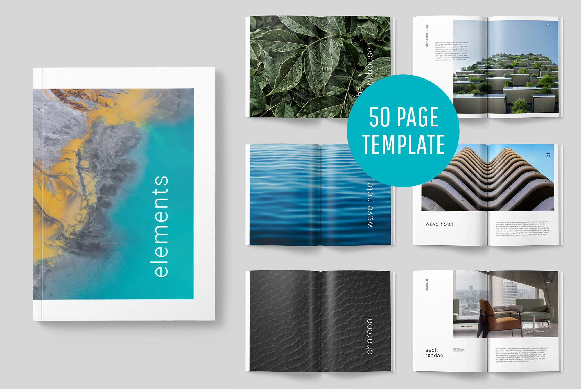 ELEMENTS DESIGN, a Brochure Template by MashMish Studio | Creative Market