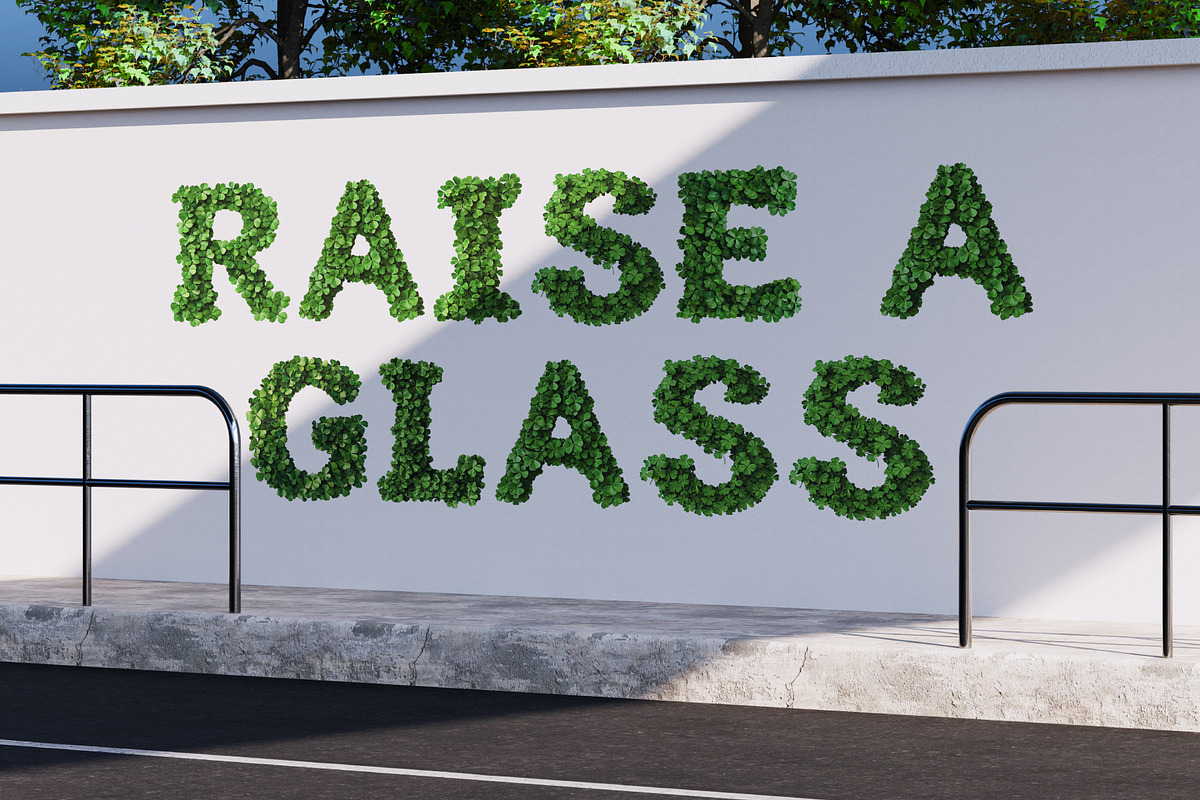 Shamrock 3D Font, a Font by Loudoun Design Co.