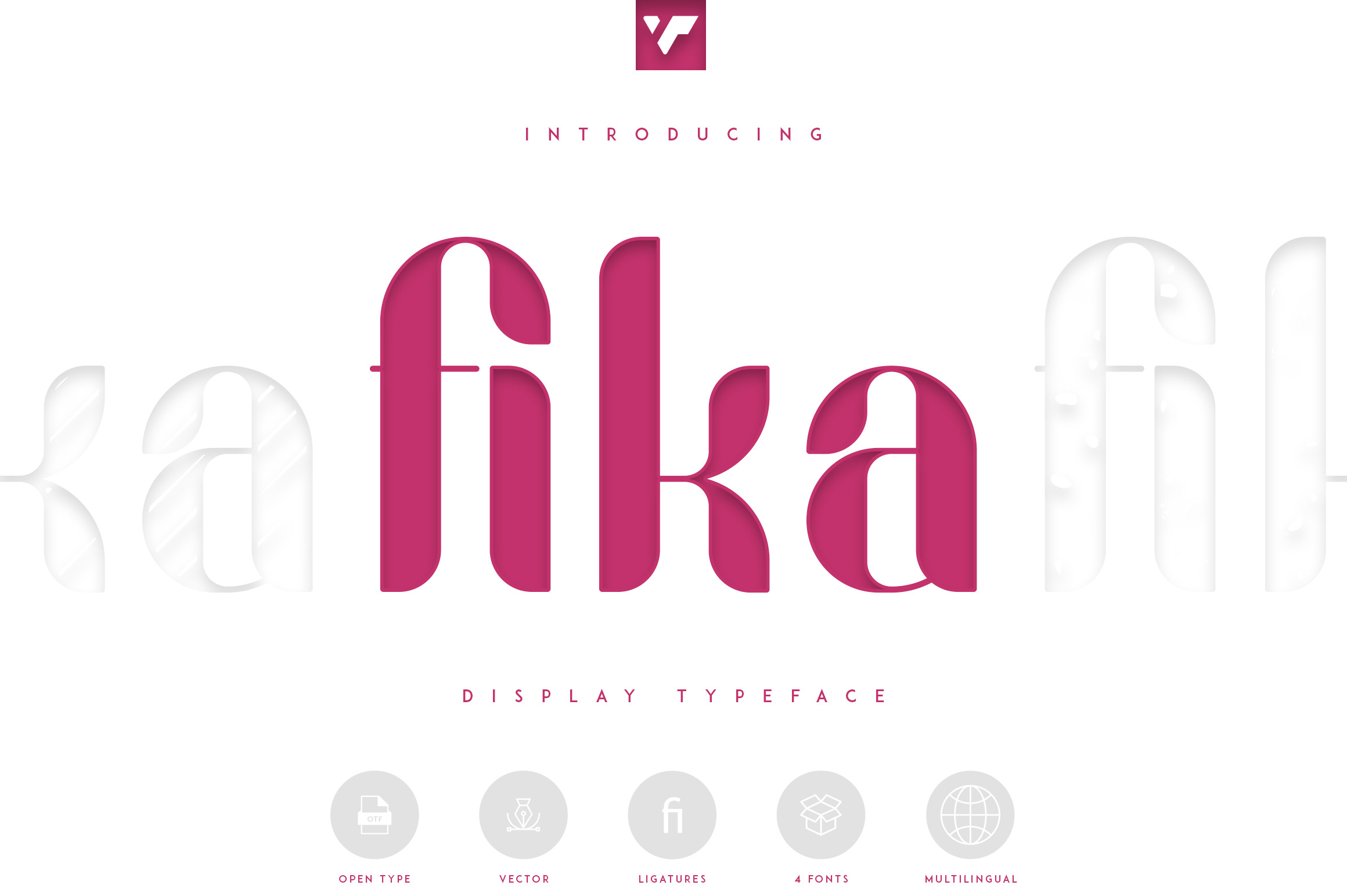 Fika Display typeface - 4 fonts