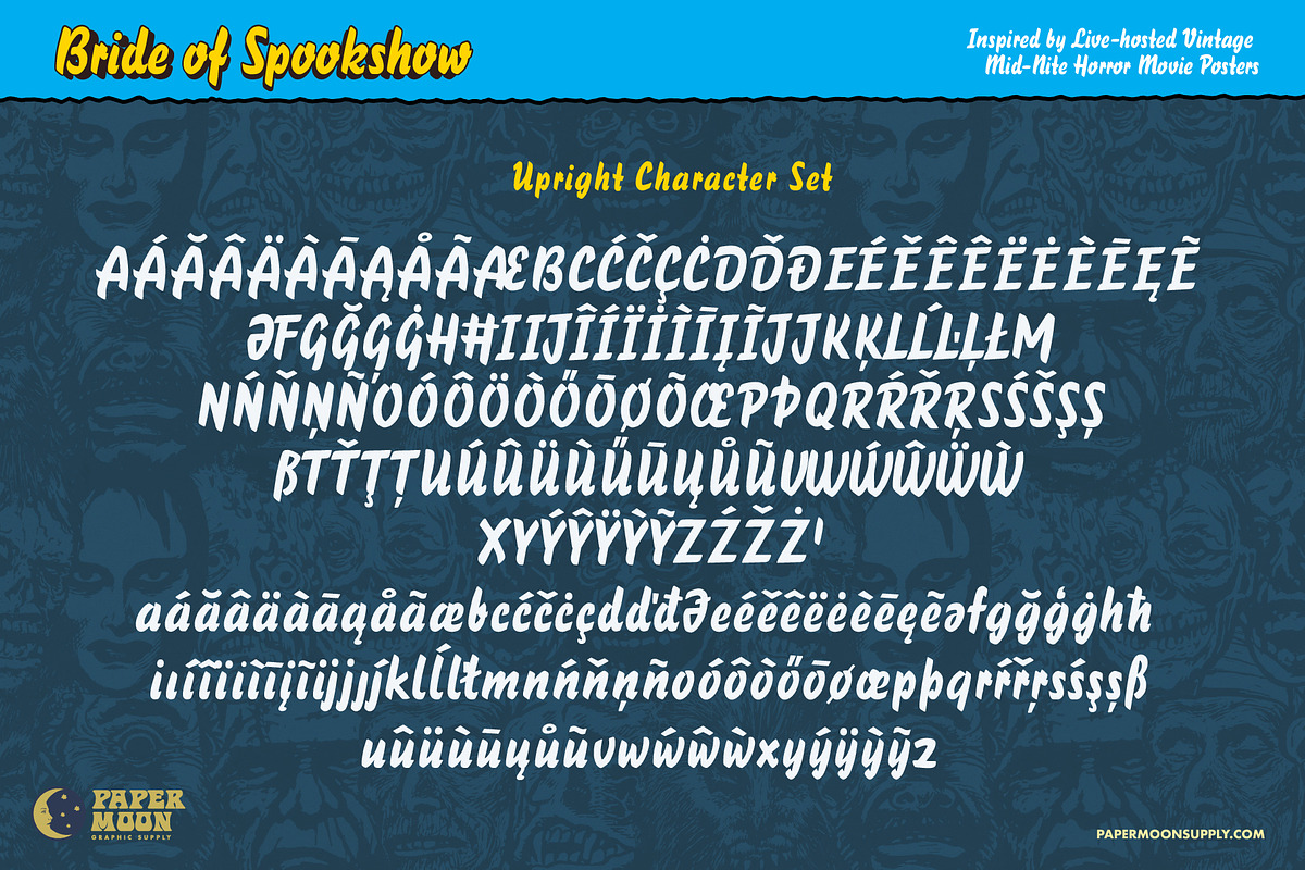 Bride of Spook Show Collection, a Handwritten Font by Paper Moon ...