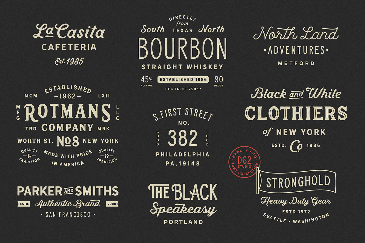 Hanley Pro Font Collection