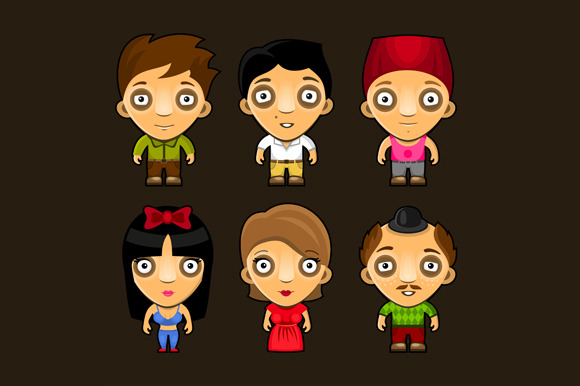 Cartoon characters, an Object Graphic by in8finity