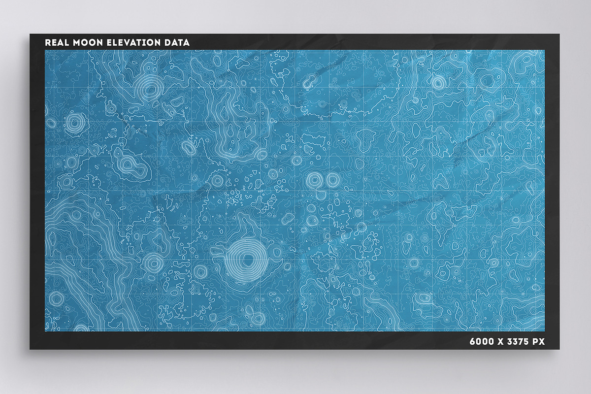 10 Moon Elevation Maps, a Texture Graphic by GarryKillian