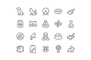 Line Pet Icons | Animal Illustrations ~ Creative Market