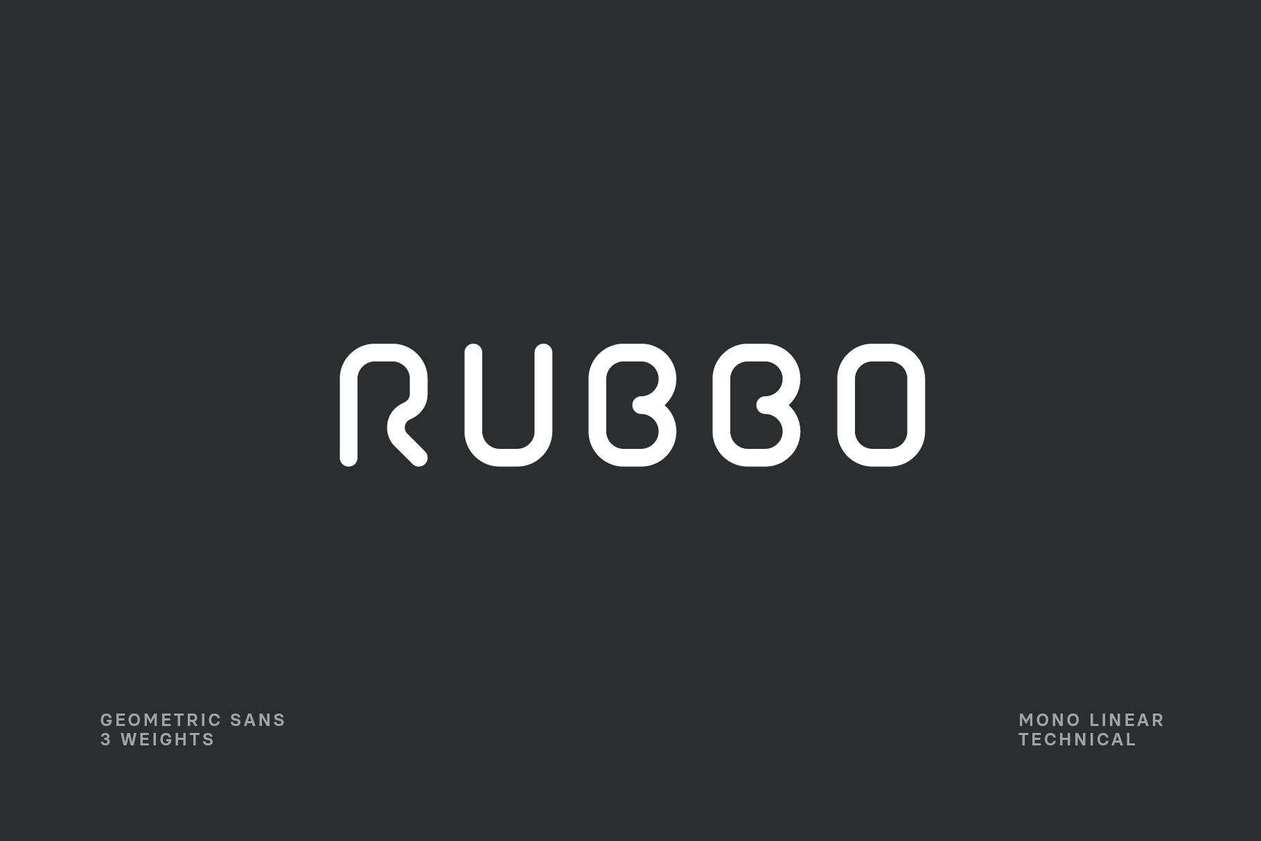 Rubbo Sans Font, a Sans Serif Font by baqoos