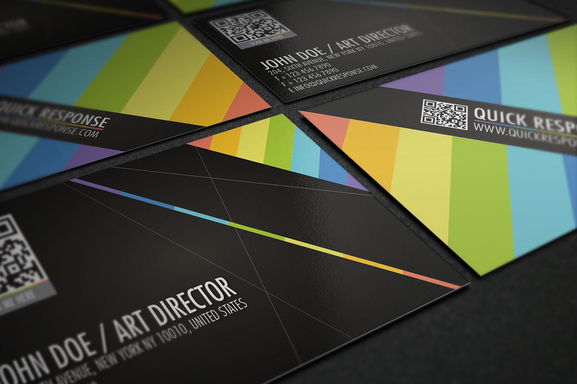 QR code business card design 02, a Business Card Template by www ...