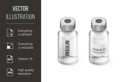 Insulin Bottles, a Graphic by DvargShop