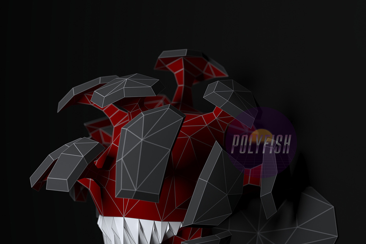 DIY Angel Death 3D model template, a Templates & Theme by PolyFish