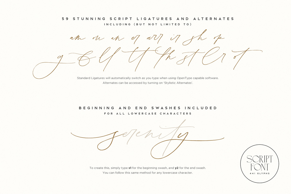 Simple Serenity Serif & Script, a Serif Font by Sam Parrett