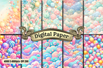 SWEET SUGAR CANDY LAND Clipart | Illustrations ~ Creative Market