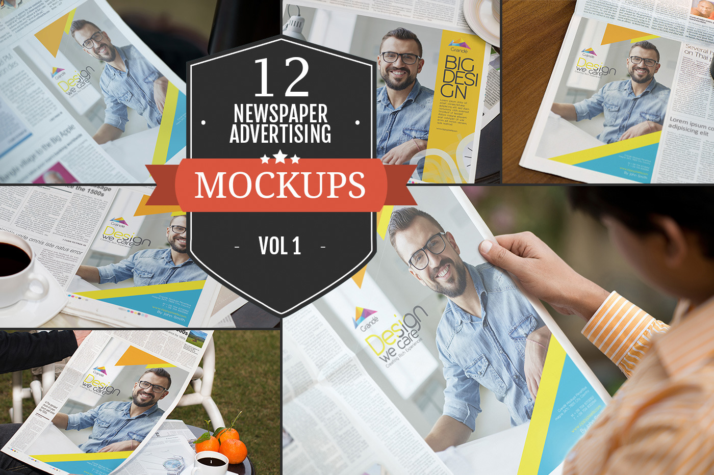 Newspaper Advertising Mockups Vol. 1, an Advertising Mockup by ...