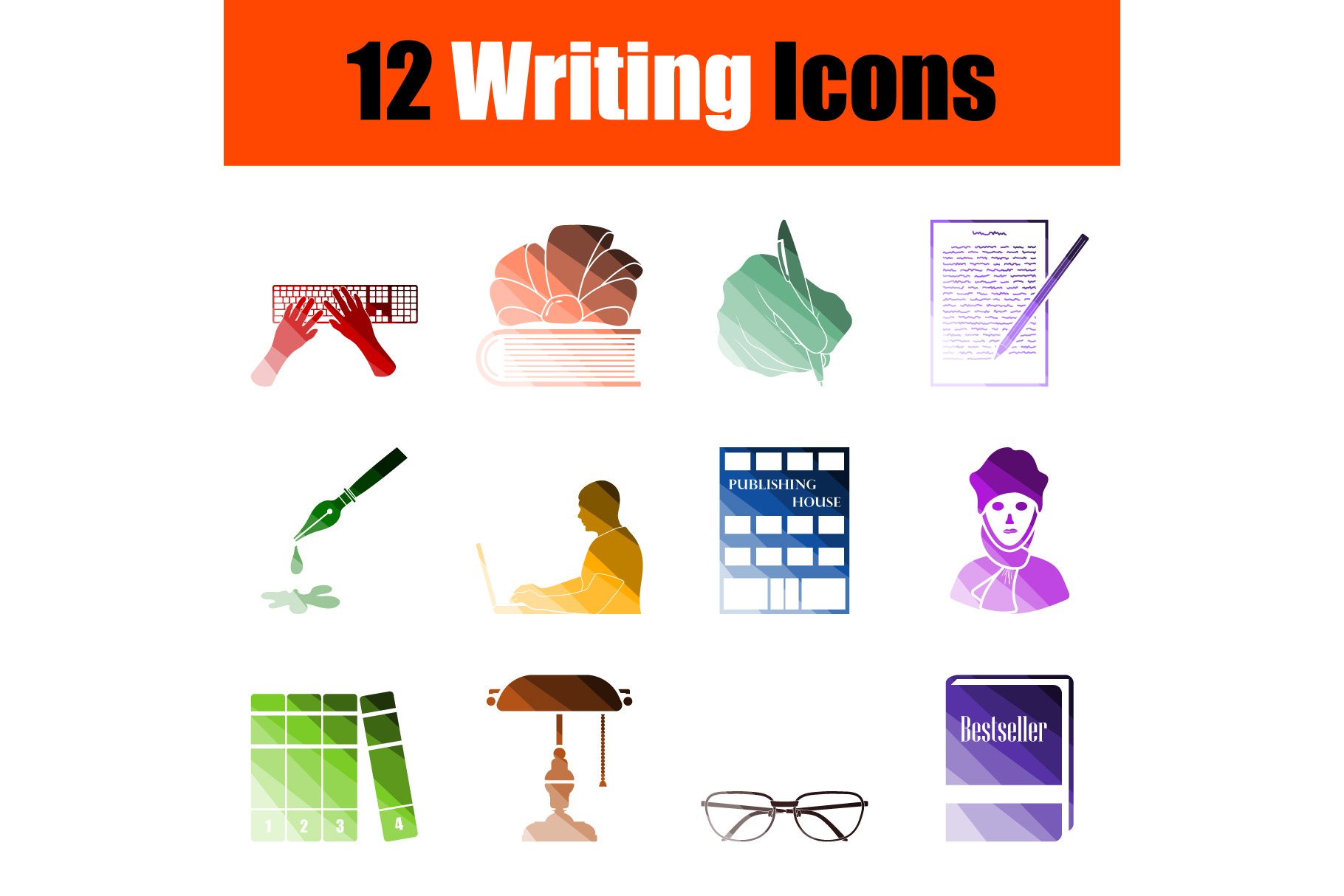 Writing Icon Set, an Icon by Pavel Vectors