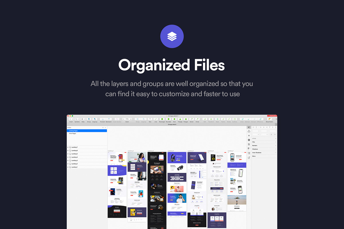 Omega - Landing Page UI Kit, an UI Kit Template by FinestDevs