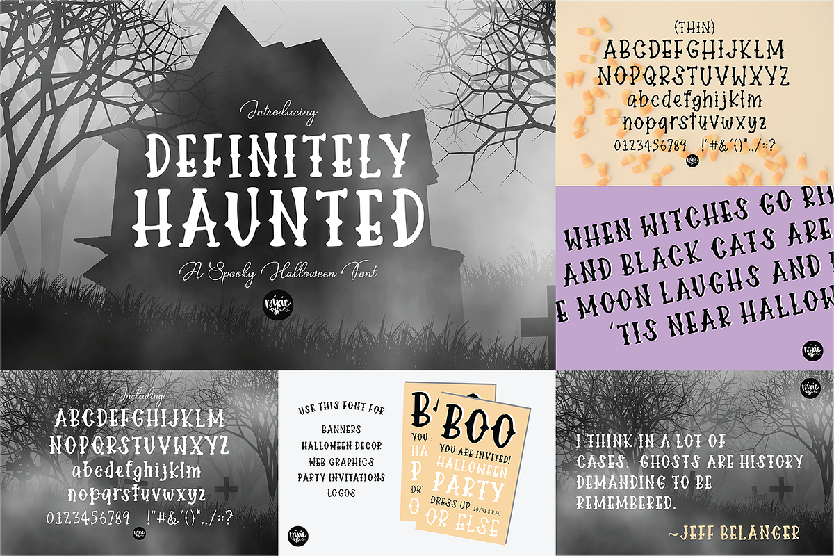 HALLOWEEN Font Bundle, a Script Font by Blush Font Co.