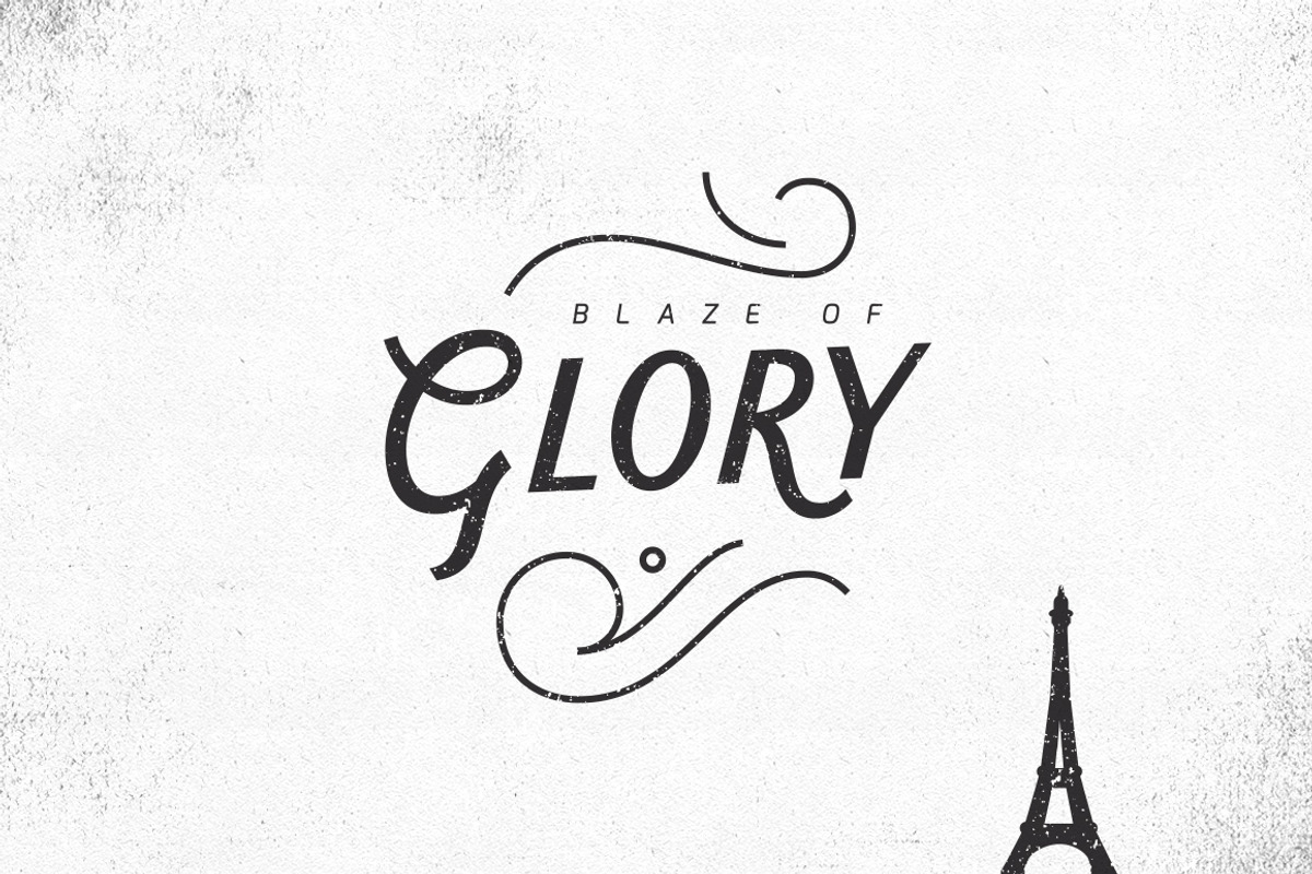 Favor Typeface, a Font by hampura