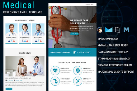 Medical Care - Email Template | Email Templates ~ Creative Market
