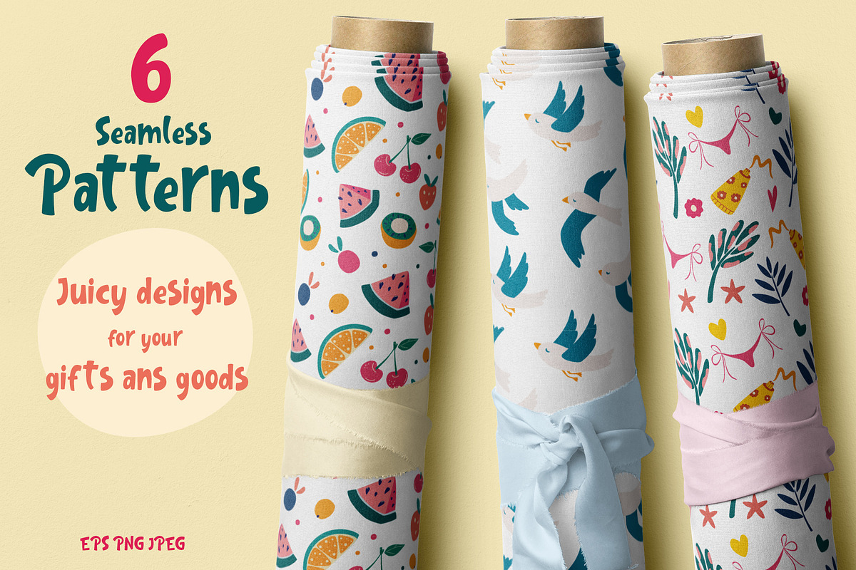 Summer objects. Beach elements | Creative Market