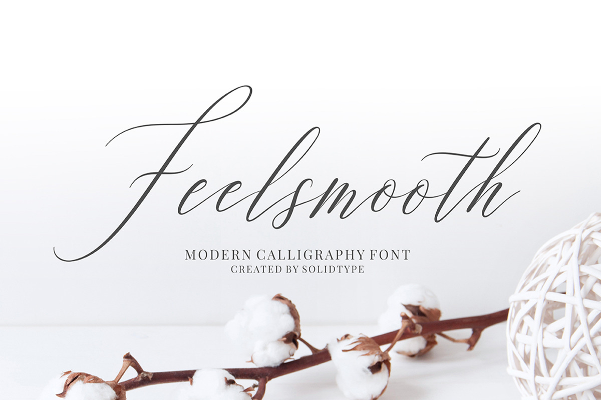 Feelsmooth Script, a Script Font by Solidtype