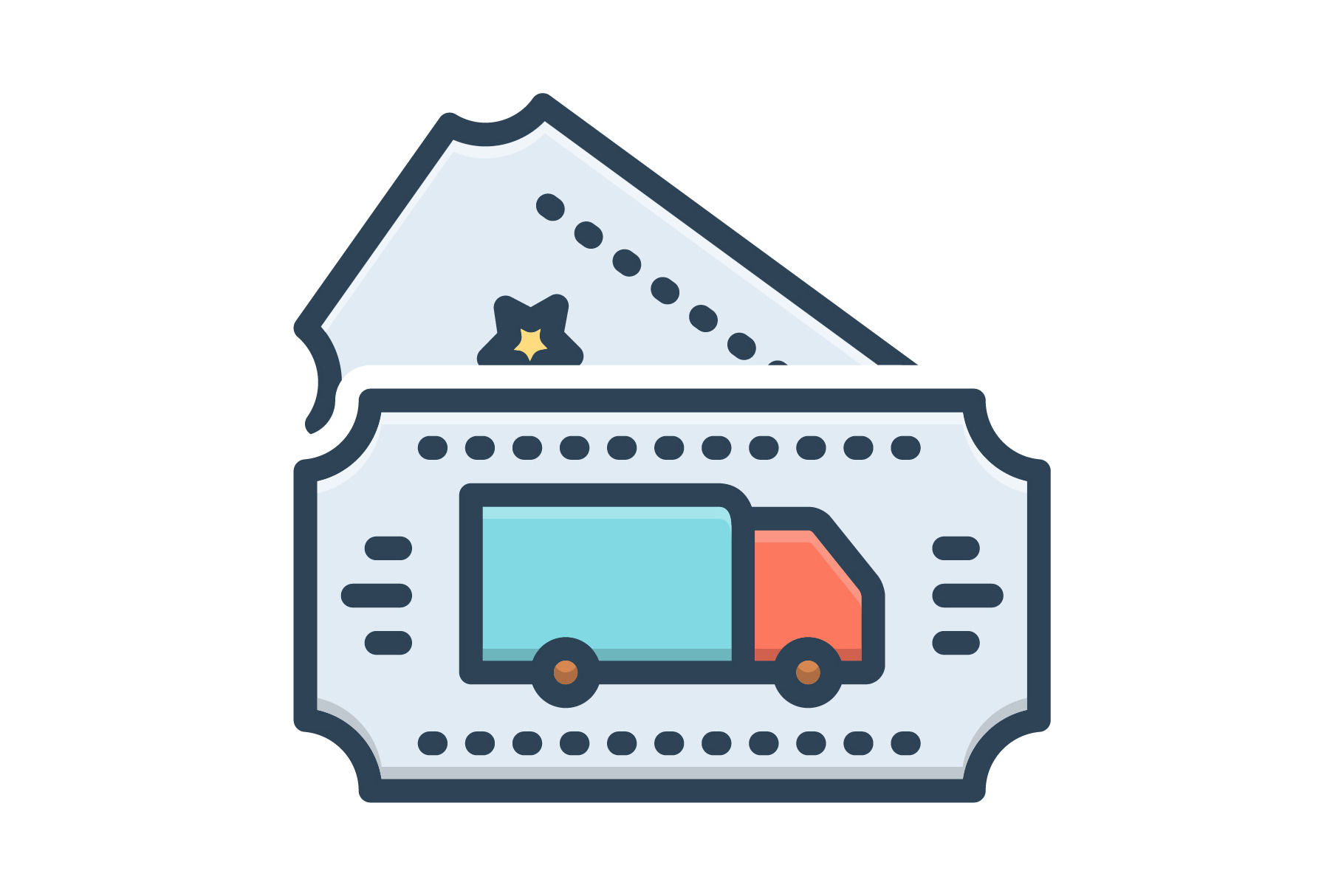 Transport ticket icon, an Icon by Creative priyanka