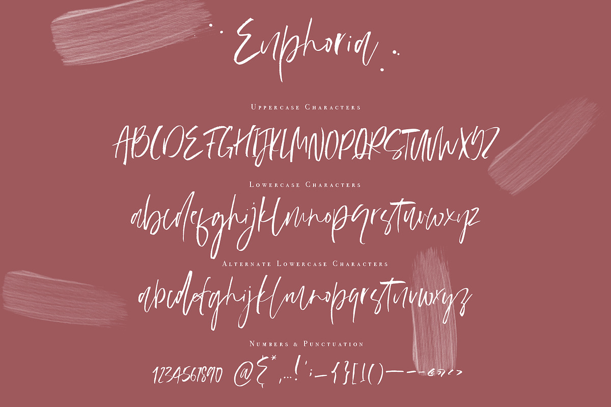 Euphoria | Handwritten Font, a Script Font by Calamar Studio