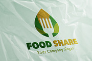 Food Share Logo Template, a Templates & Theme by Vectorwins Premium Shop