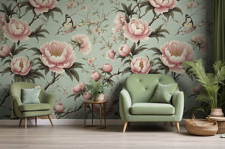 Spring Portrait Backgrounds, a Wallpaper Graphic by MixPixBox