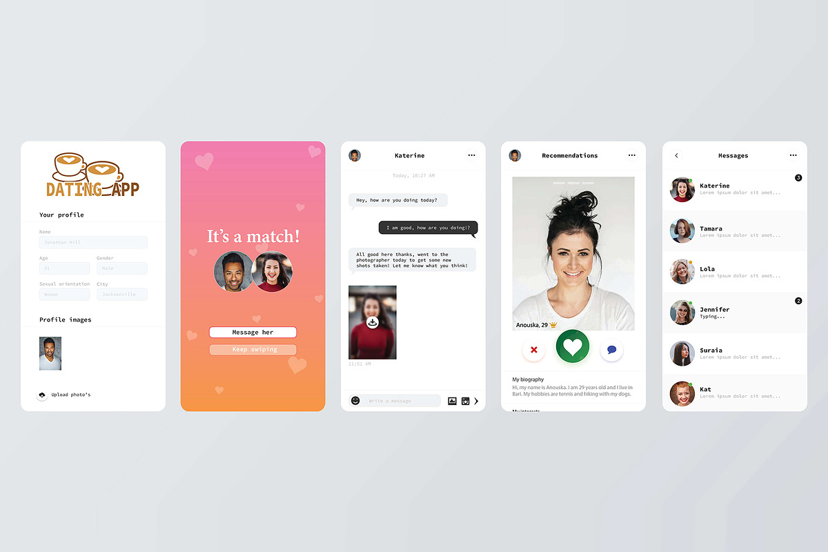 Dating app template, an App Template by digitalforge