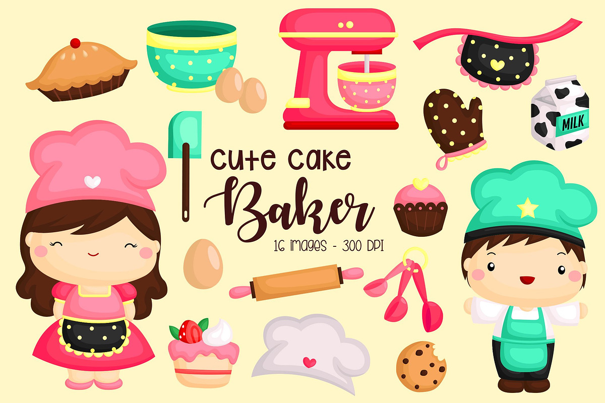 Bakery Studio Clipart - Cookie Sweet | Creative Market