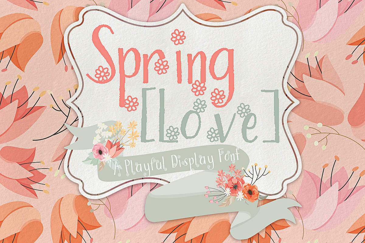 Spring Love Display Font, a Font by Michelle Alzola | Creative Market
