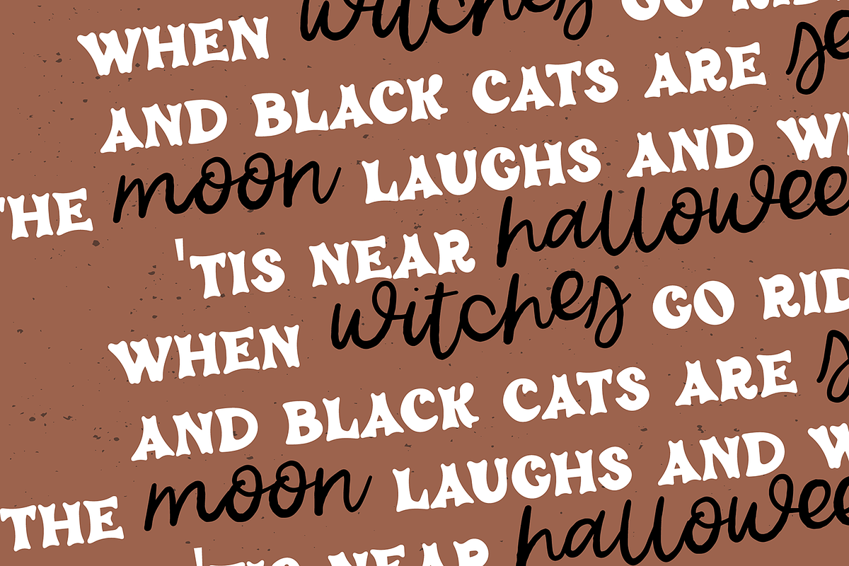 Spooky Ghost Halloween Font Duo, a Script Font by Blush Font Co.