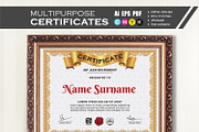 Multipurpose Certificates Template, a Stationery Template by Raftel