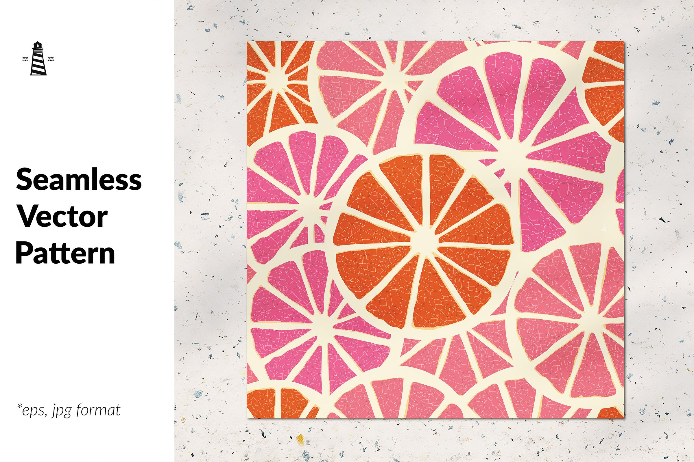 Grapefruit slices seamless design, a Pattern Graphic by Norse Studio ...