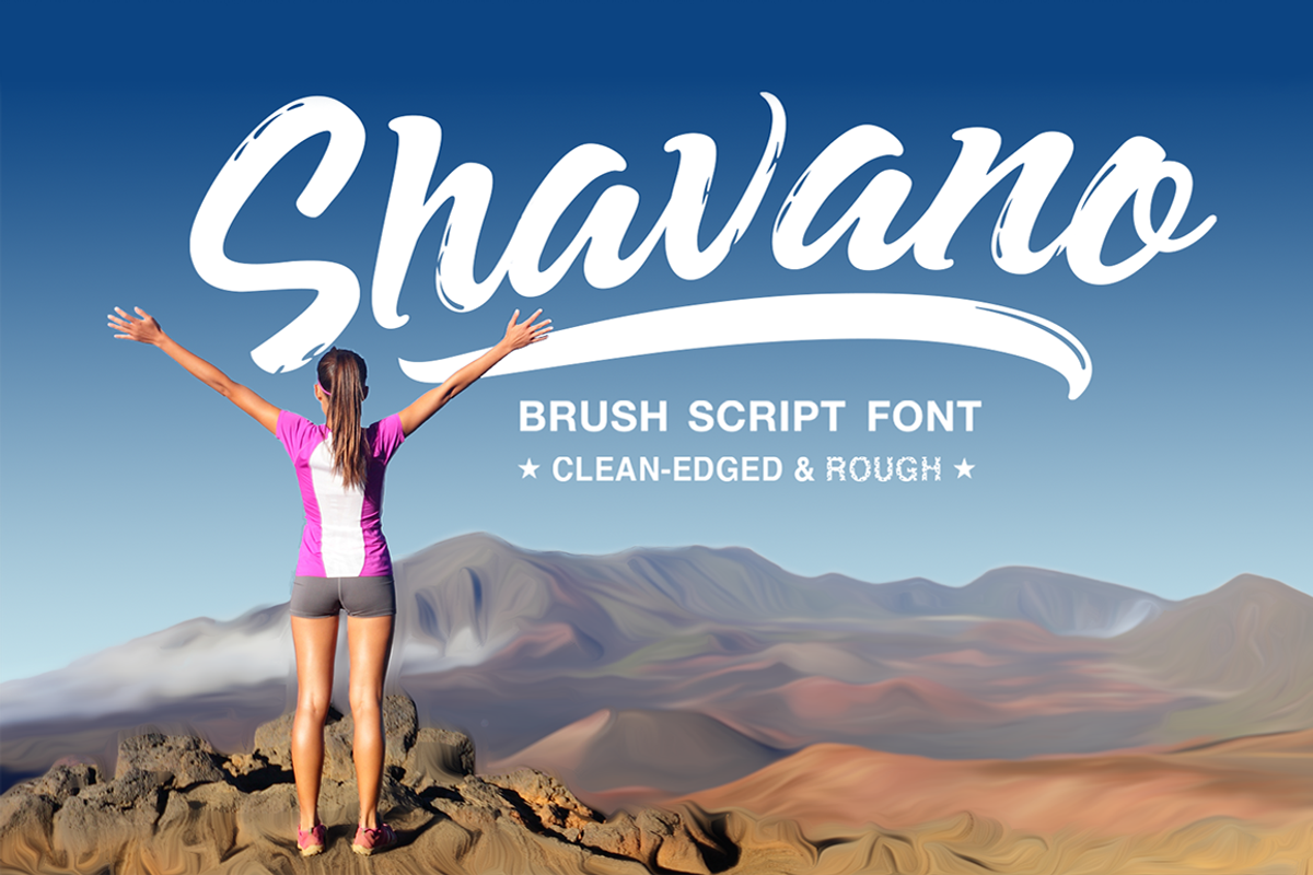 Shavano, a Bold & Beautiful font, a Script Font by Dan Cotton
