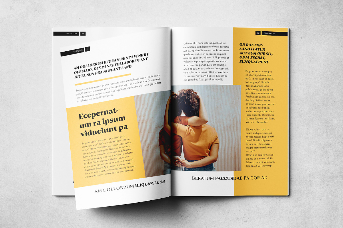 Minimal Magazine Layout