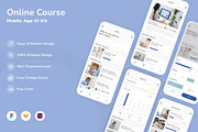Online Course Mobile App UI Kit, an UI Kit Template by Betush
