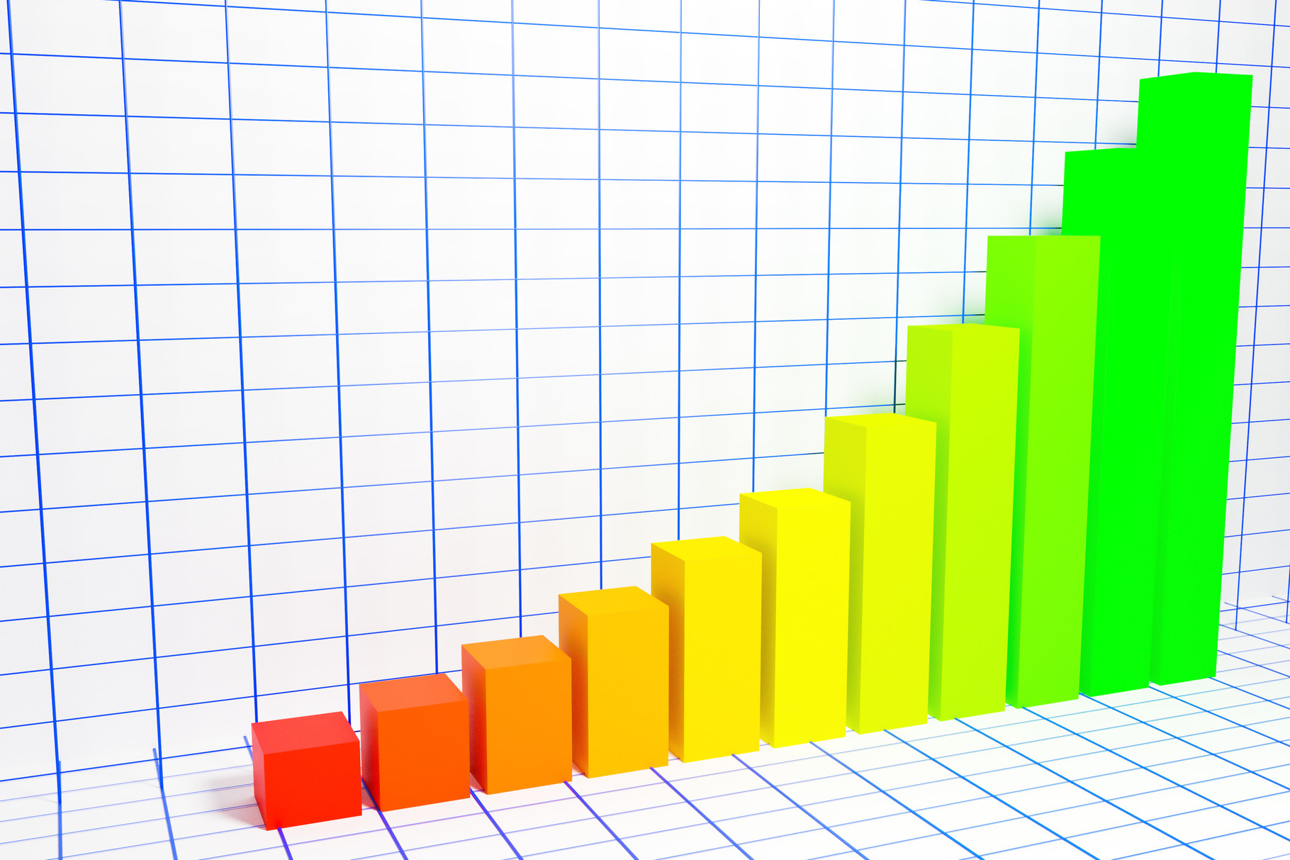 3d illustration of a bar graph, a Background Photo by Sova