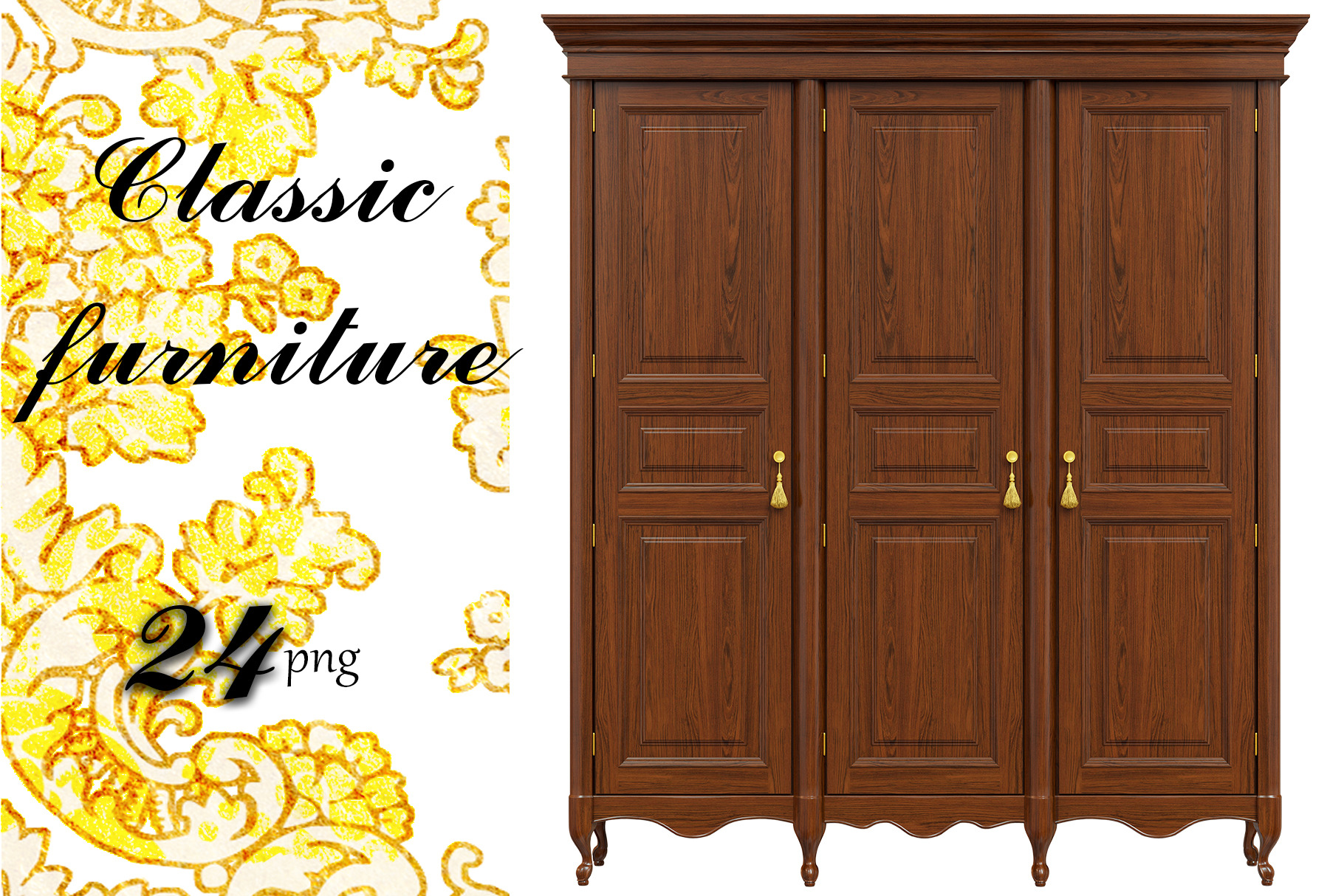 Classic wardrobe featuring classic, furniture, and wardrobe, an ...