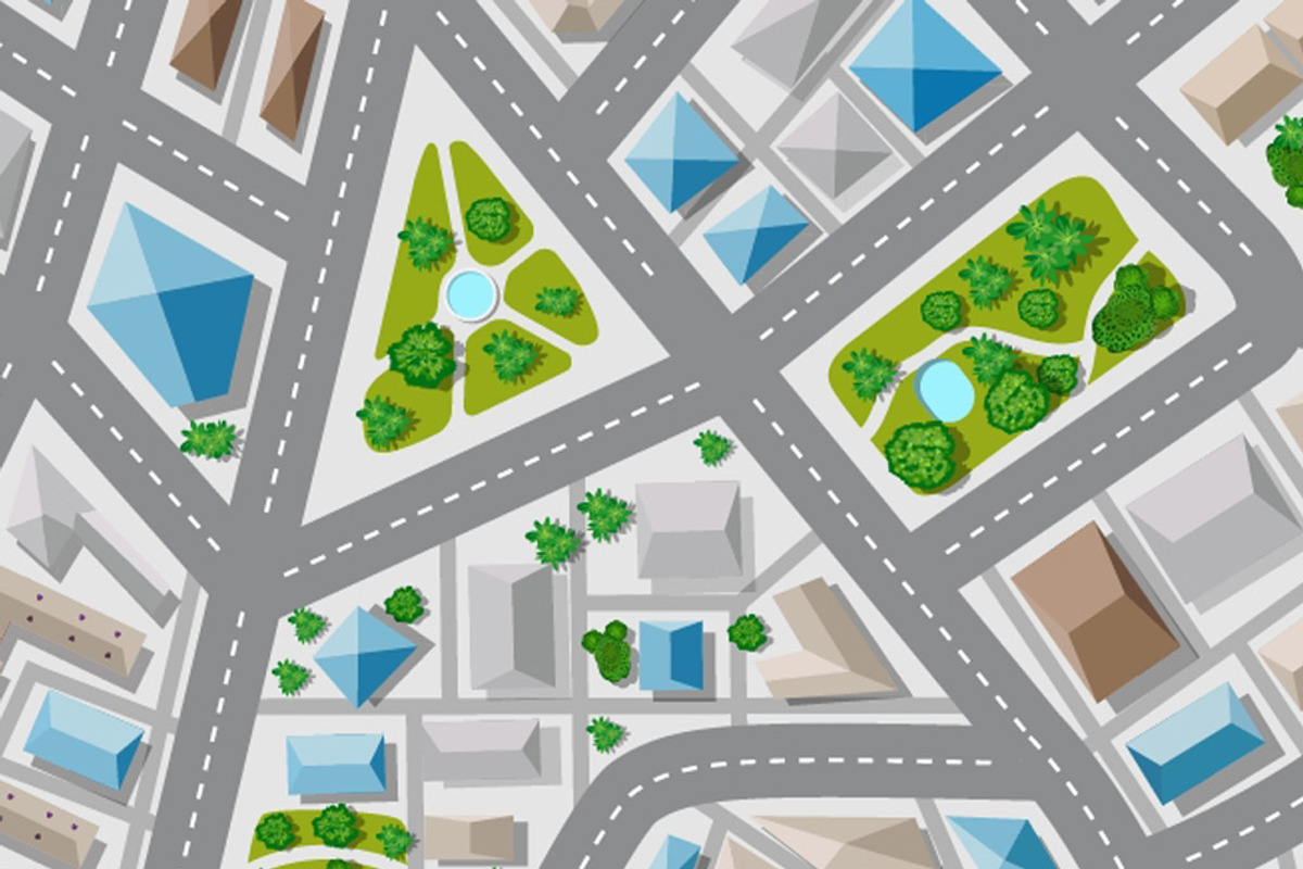 A set of maps top view, a Background Graphic by AlexZeL