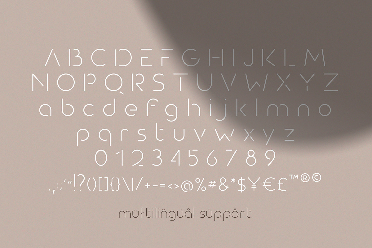 Nuova - Modern Round Stencil Font, a Sans Serif Font by Anna Zakharchenko