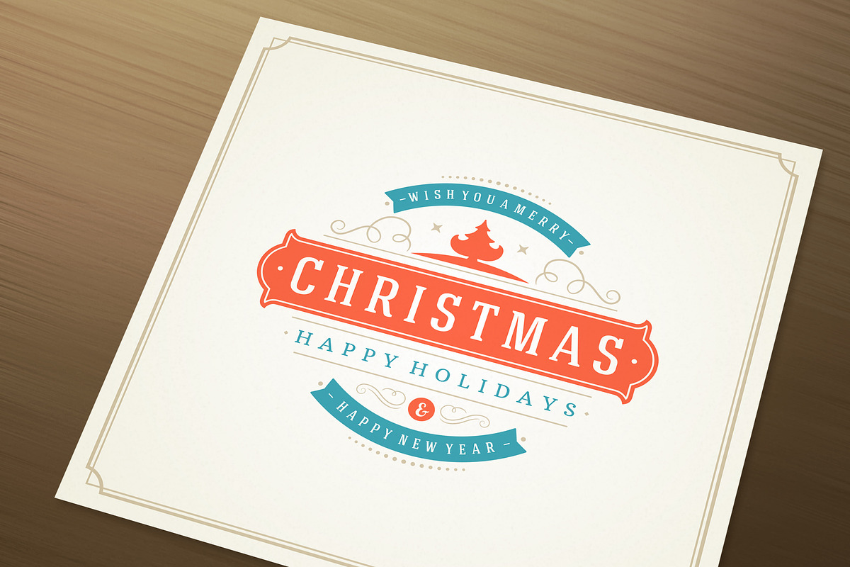 10 Christmas Logos and Badges, a Branding & Logo Template by Vasya Kobelev