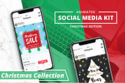 SALE! Animated Christmas Kit | Social Media Templates ~ Creative Market