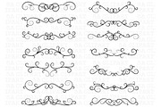 Flourish Swirl Border Frame Clipart, an Illustration by SA ClipArt