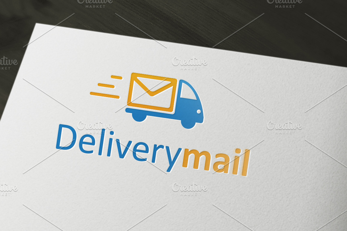 Delivery Mail Logo, a Branding & Logo Template by NasirGrfx