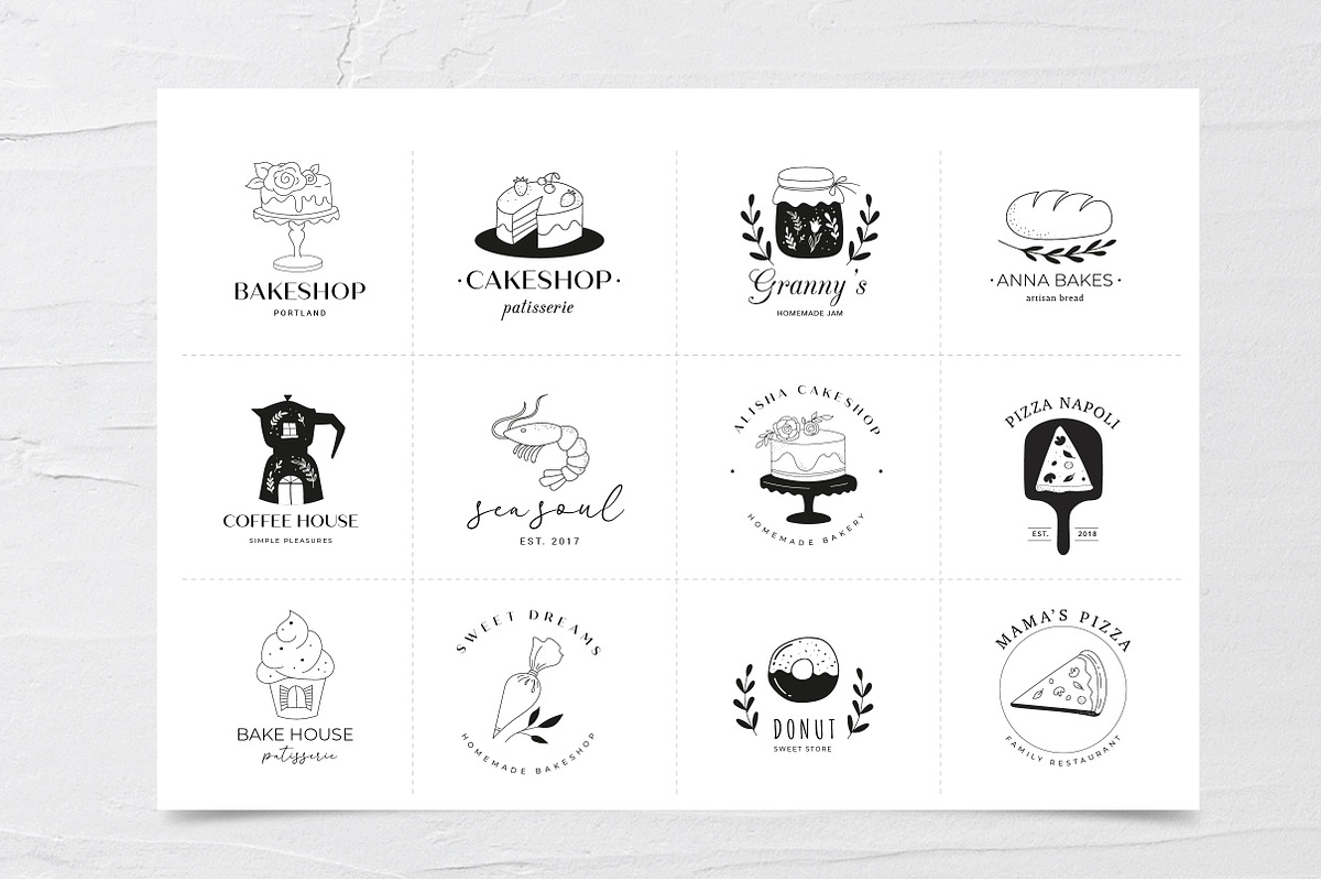 Cook & Bake logos collection, a Branding & Logo Template by Marish