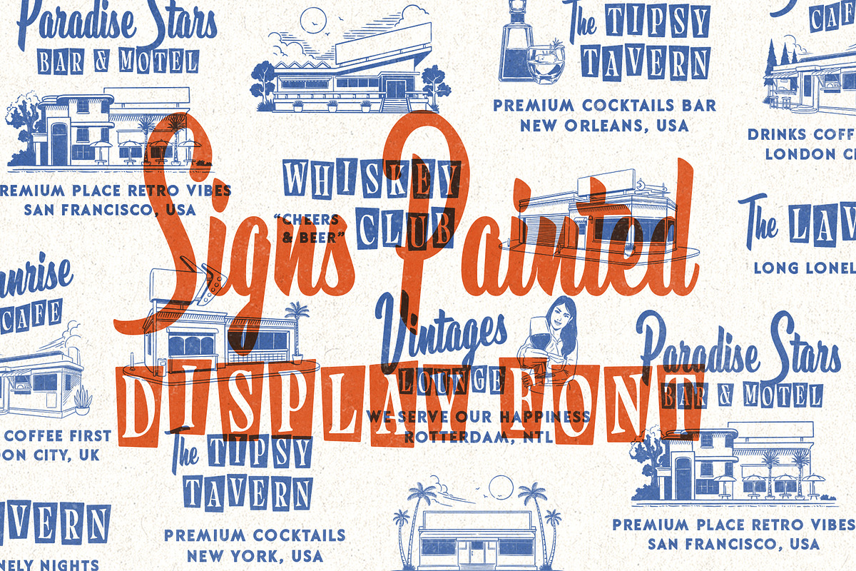 Signs Painted - Display Font, a Script Font by Edignwn Type