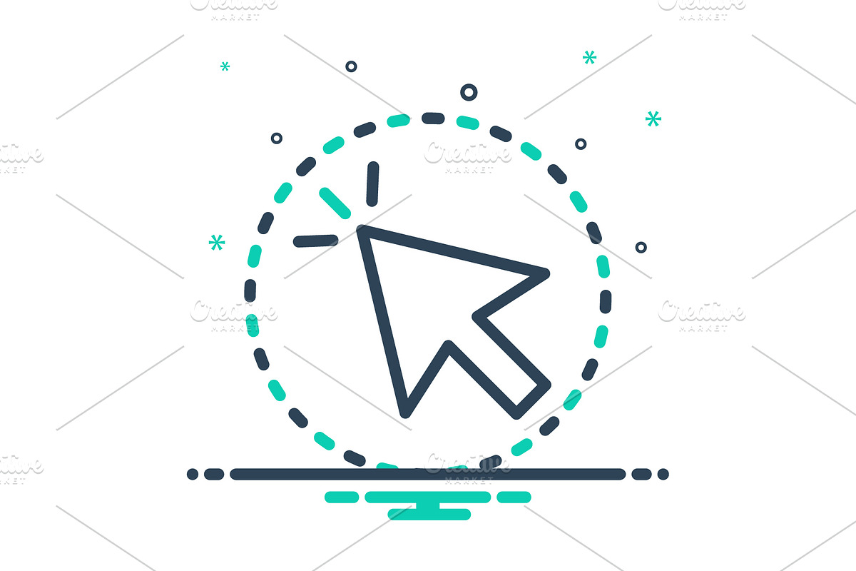 Mouse click mix icon, an Icon by Creative priyanka | Creative Market